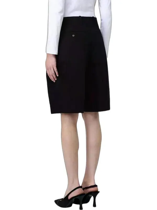 MEIMEIJ Pleated Detail Shorts - Black