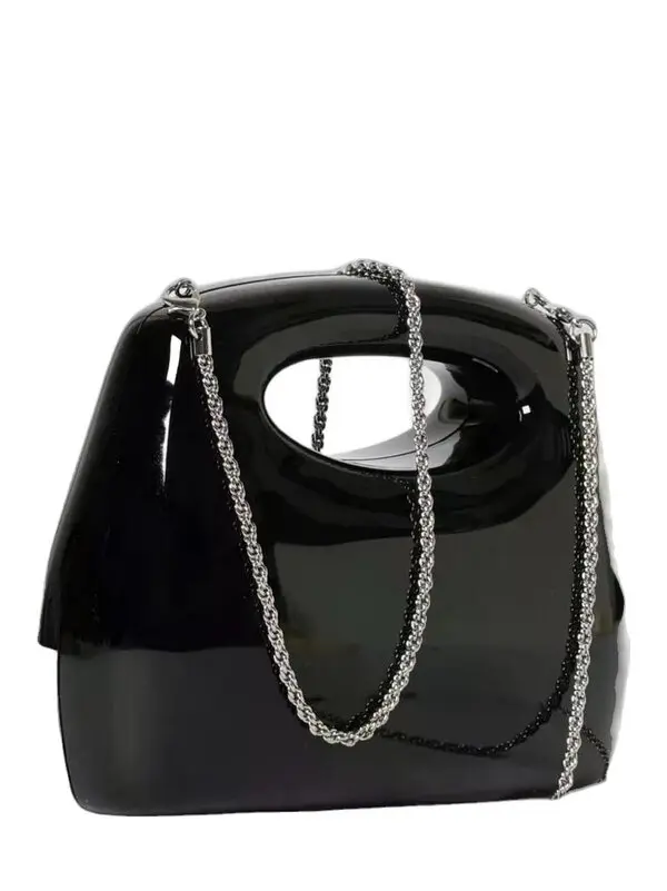 Emporio Armani Cut-out Clutch Bag - Black