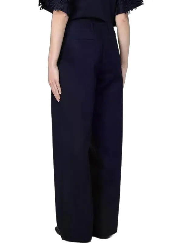 MEIMEIJ Pleated Wide-leg Trousers - Blue