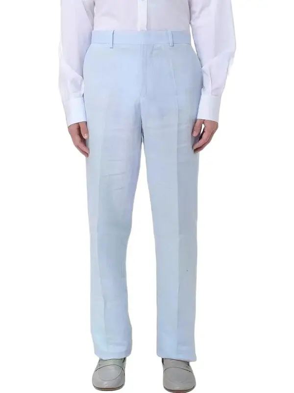 Agnona Tailored Pressed Crease Trousers - Blue