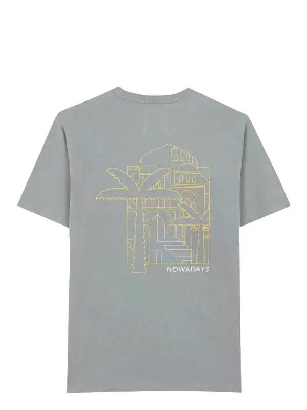 NOWADAYS Graphic-print Cotton T-shirt - Grey