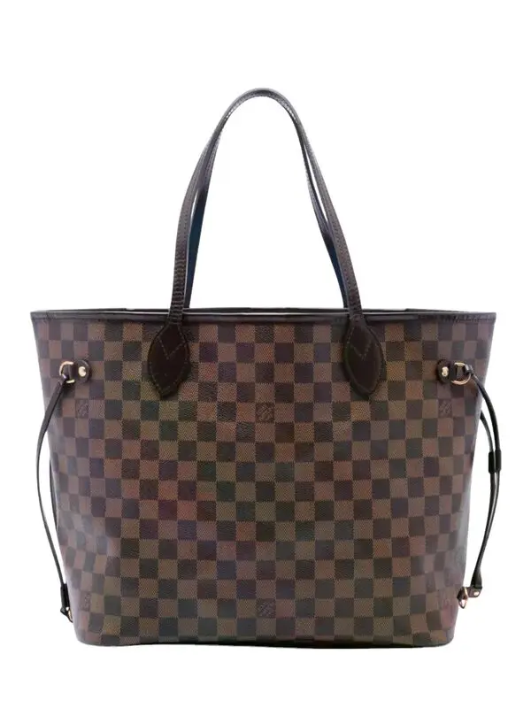 LOUIS VUITTON Damier Ebene Neverfull Mm Tote Bag - Brown