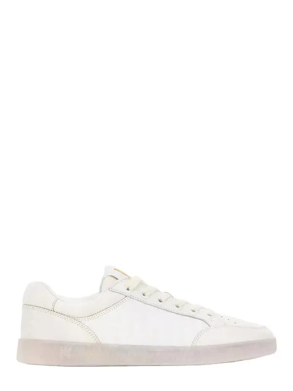 Amiri Blvd Logo Leather Sneakers - Neutrals