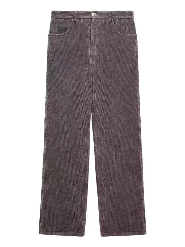 Marni Corduroy Flared Trousers - Grey