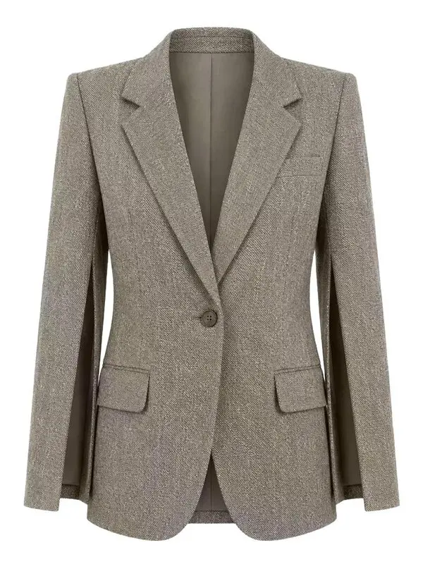 Barbara Bui Split-sleeve Single-breasted Blazer - Grey