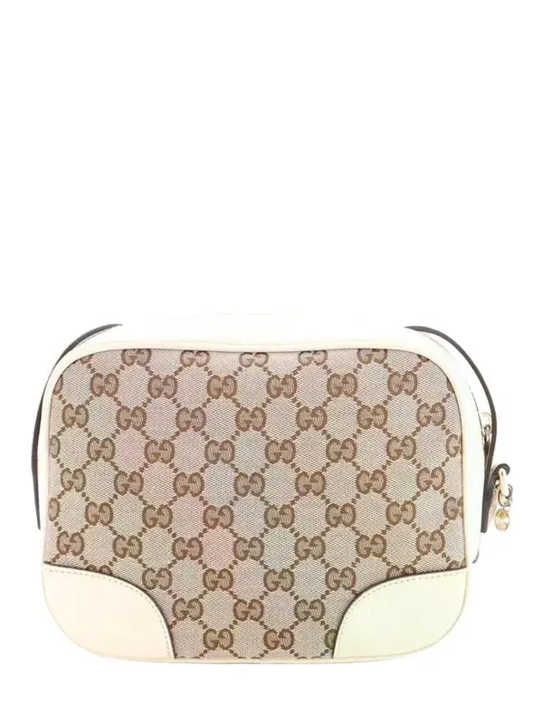 Gucci Bree Disco Gg Canvas With Leather Mini Crossbody Bag - Neutrals