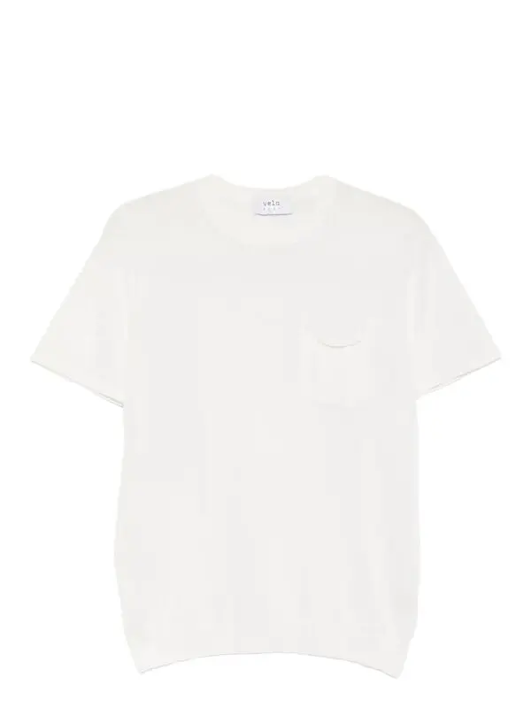 VELA SHOP Chest-pocket Short-sleeve T-shirt - Neutrals