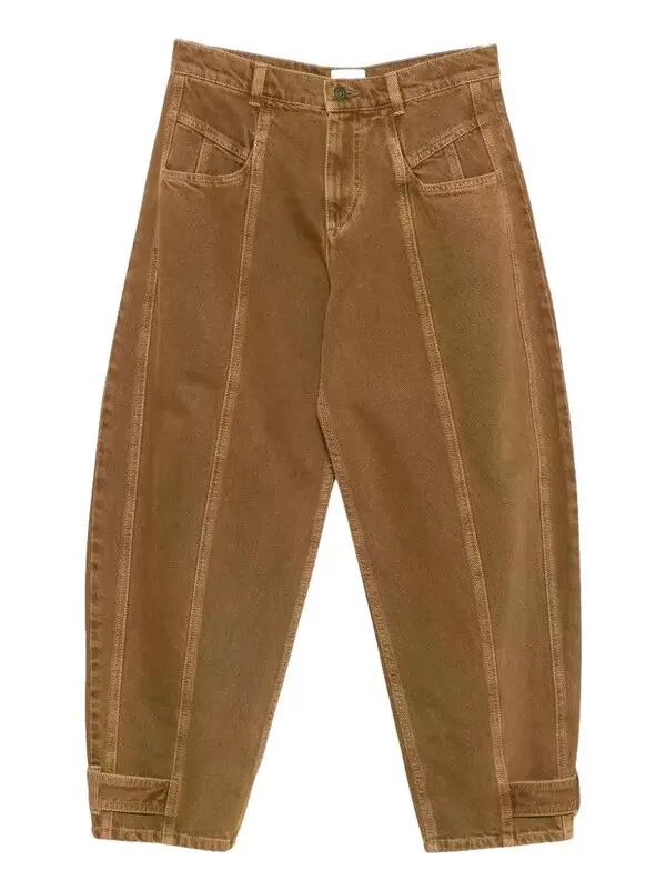 Isabel Marant Étoile Leja Seam-detail Tapered Jeans - Brown