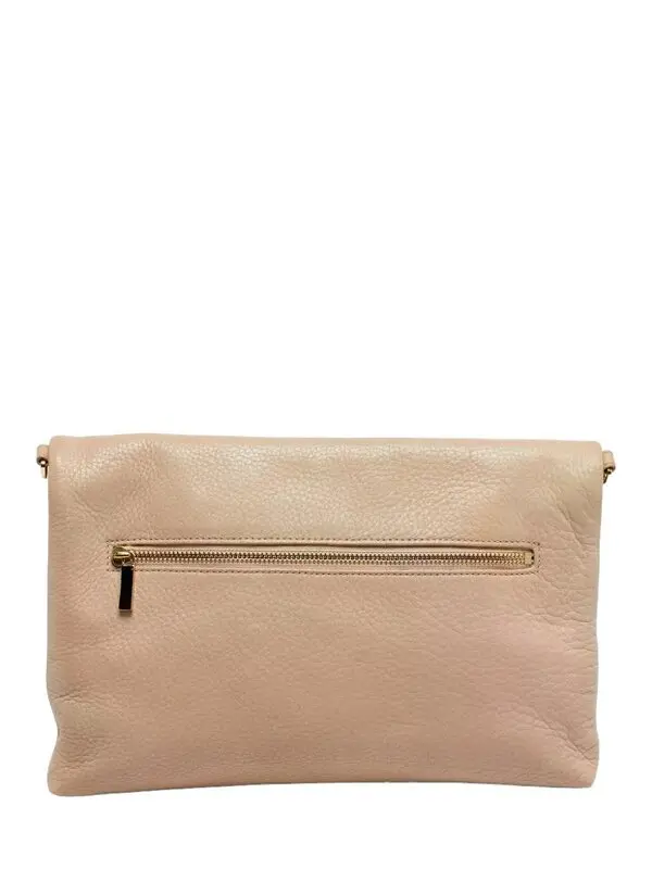Tory Burch Thea Fold-over Leather Shoulder Bag - Neutrals