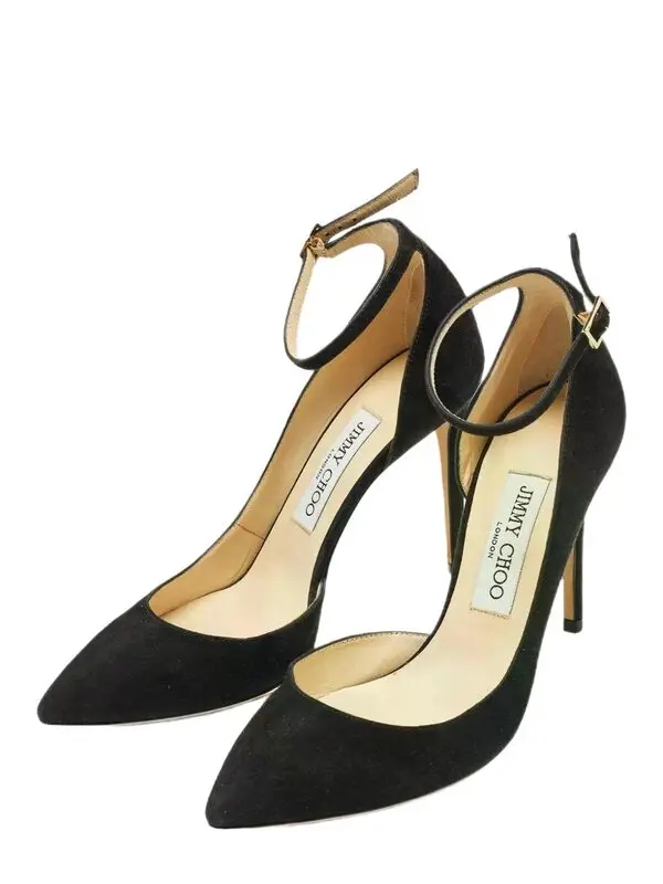 JIMMY CHOO Lucy Pointed-toe Heeled Pumps - Black