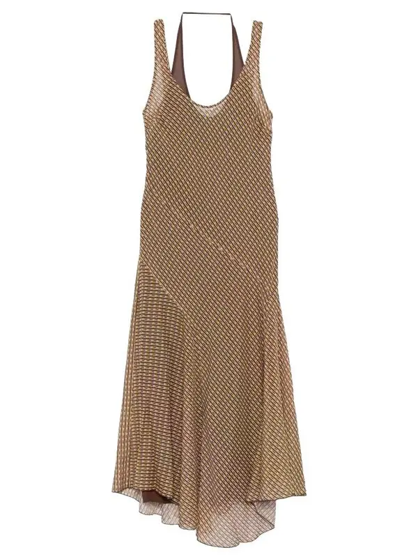 SIR. Cooper Layered Midi Dress - Neutrals