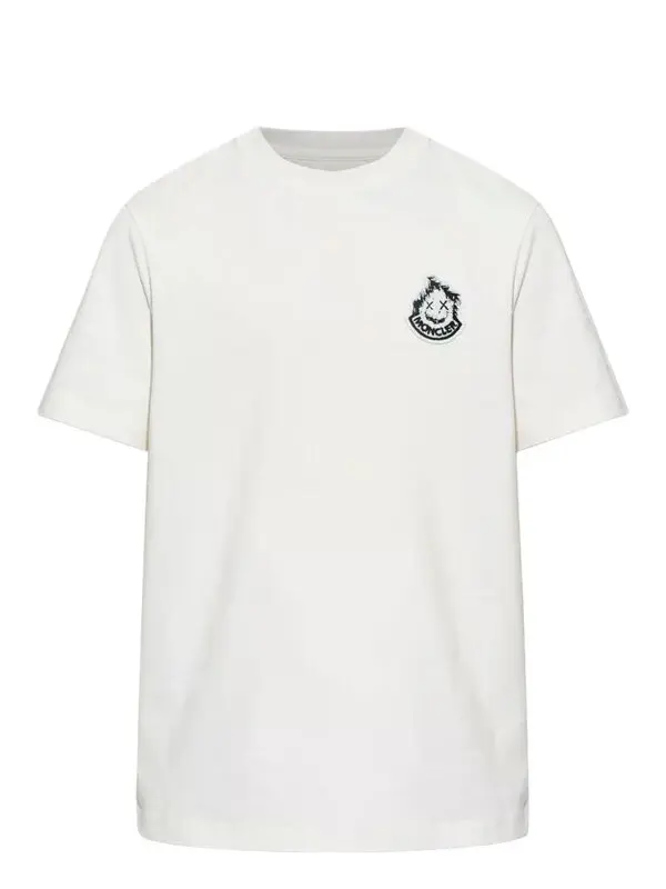 Moncler Logo-patch T-shirt - Neutrals