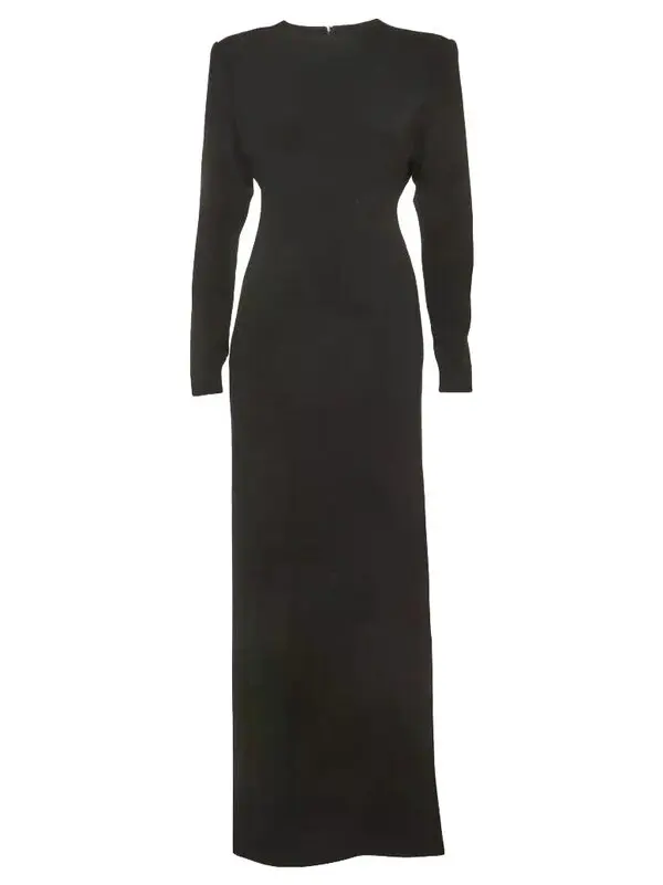 424 Crepe Column Dress - Black
