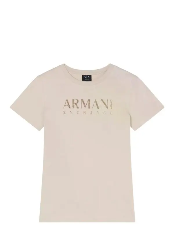Armani Exchange Logo T-shirt - Neutrals