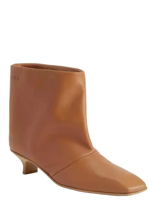 GIUSEPPE ZANOTTI Pointed-toe Leather Ankle Boots - Brown