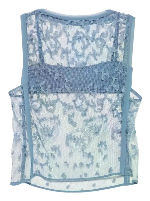 SIR. Leif Mesh Top - Blue