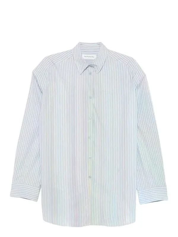 THE FRANKIE SHOP Oana Striped Shirt - Blue