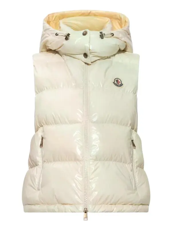 Moncler Niverolle Hooded Puffer Gilet - Yellow
