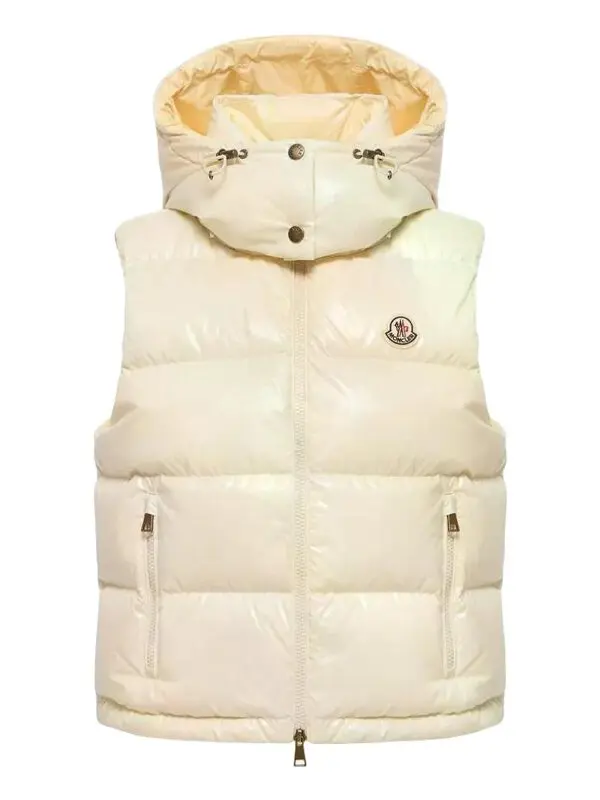 Moncler Niverolle Short Down Gilet - Yellow