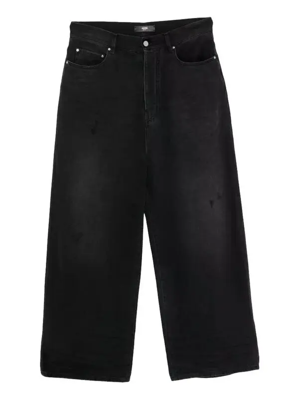 Amiri Wide-leg Jeans - Black