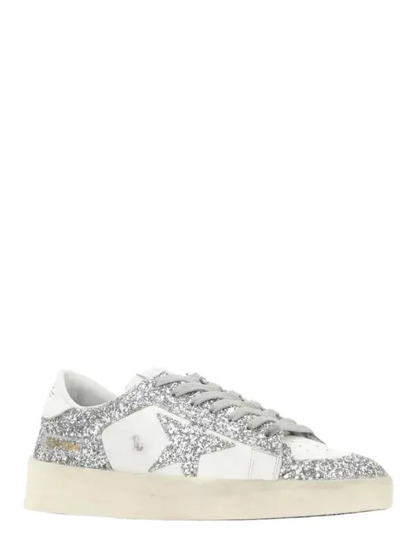 GOLDEN GOOSE Stardan Glitter Sneakers - Silver