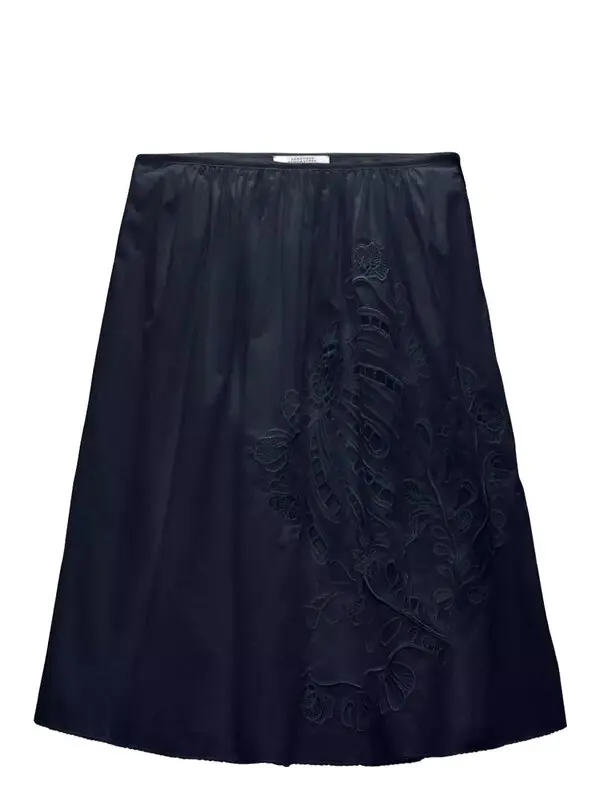 Dorothee Schumacher Embroidered Midi Skirt - Blue