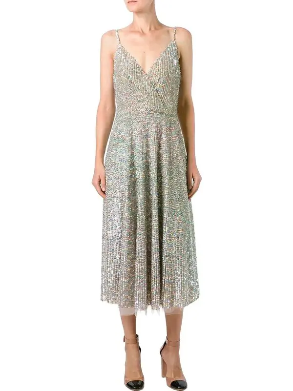 Valentino Garavani Sequinned Midi Dress - Multicolour