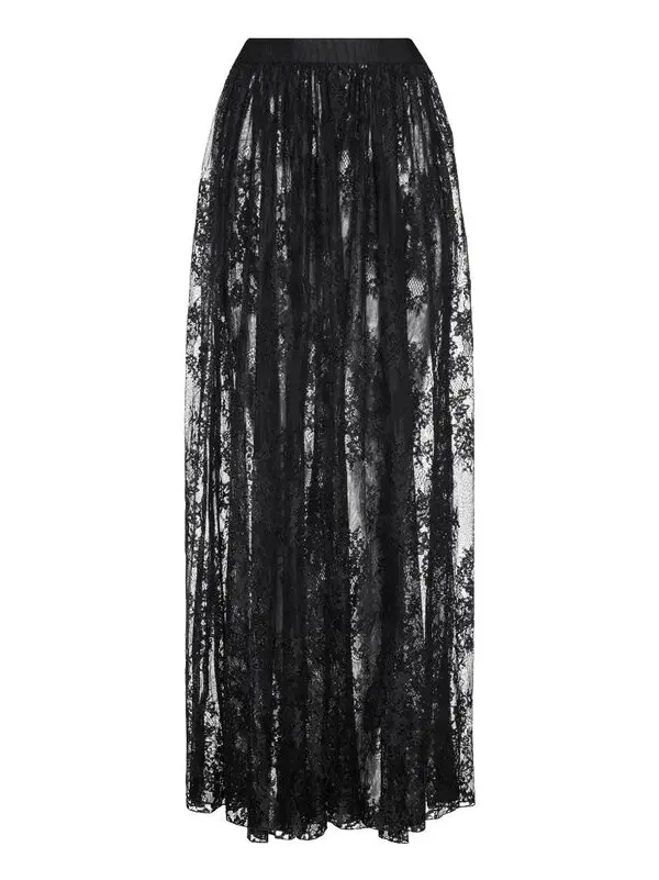 L'Agence Alona Lace Skirt - Black