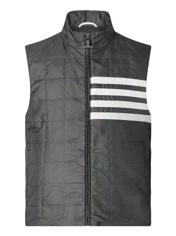 Thom Browne 4-bar Ripstop Vest - Grey