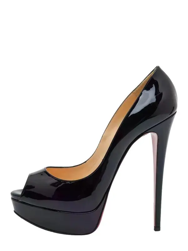 CHRISTIAN LOUBOUTIN Very Prive Peep-toe Platform Pumps - Black