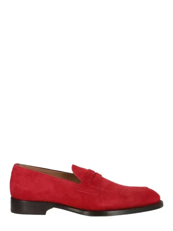 Isaia Suede Loafers - Red