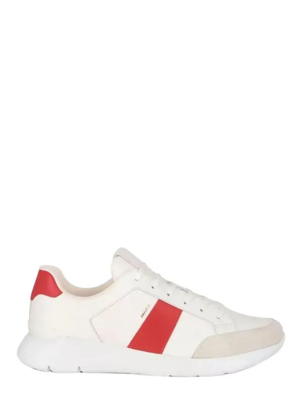 Isaia Amalfi 02 Panelled Sneakers - Neutrals
