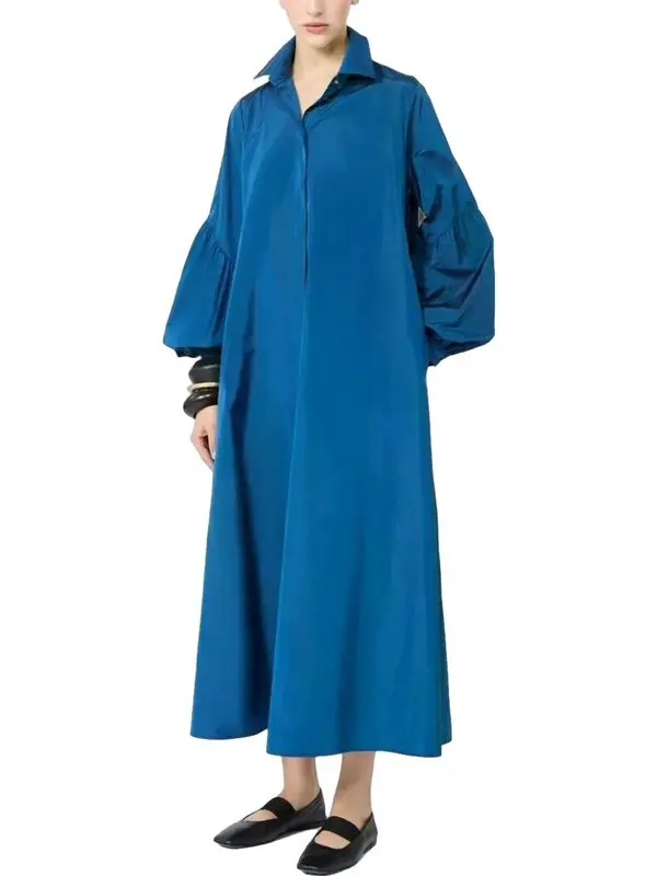 Max Mara Belted Midi Dress - Blue