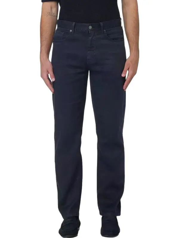 Zegna Five-pocket Trousers - Blue