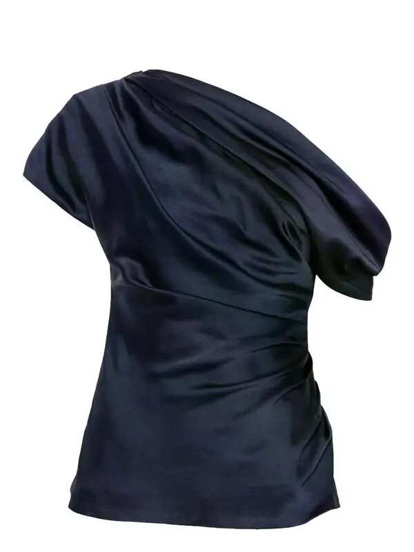 Simkhai One-shoulder Draped Top - Blue