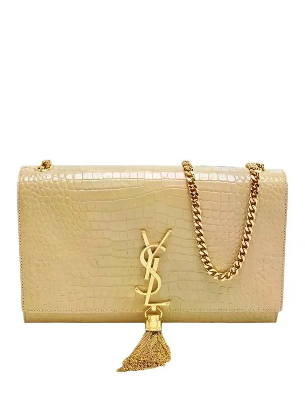 Saint Laurent Medium Kate Tassel Shoulder Bag - Neutrals