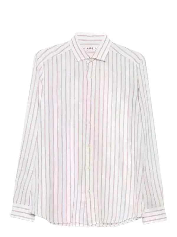 VELA SHOP Striped Long-sleeve Shirt - Neutrals