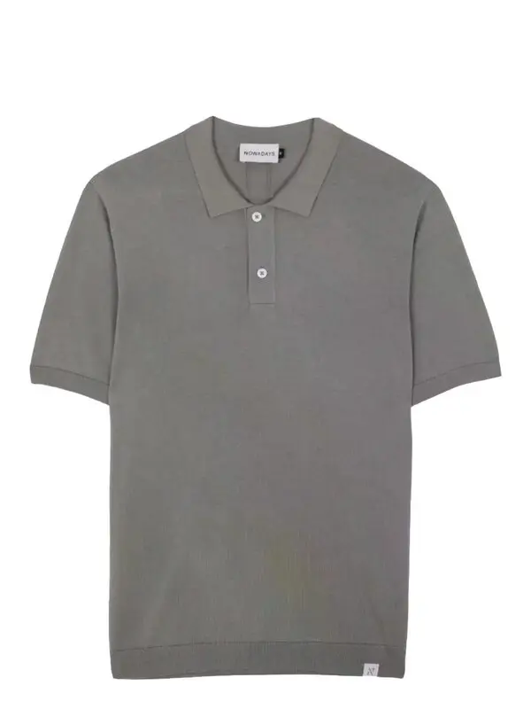 NOWADAYS Short-sleeve Polo Shirt - Grey
