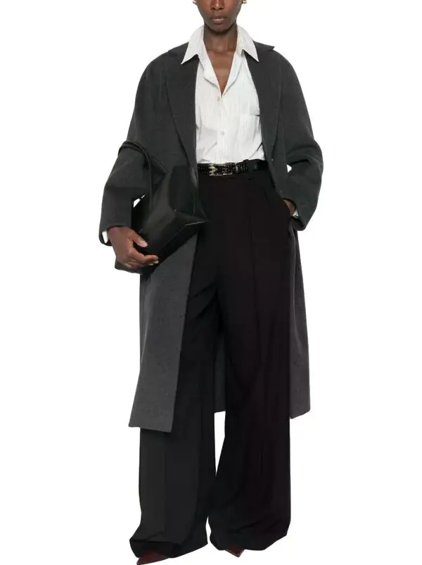 Vince Single-breasted Coat - Grey
