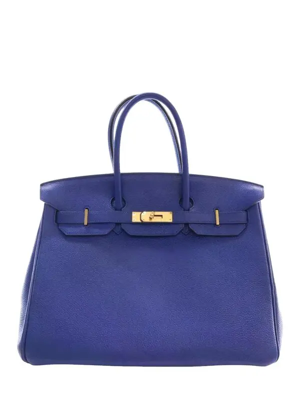 Hermès 2011 Togo Birkin 35 Handbag - Blue