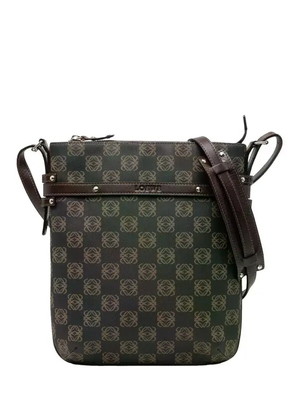 Loewe Anagram Coated Canvas Crossbody Bag - Brown
