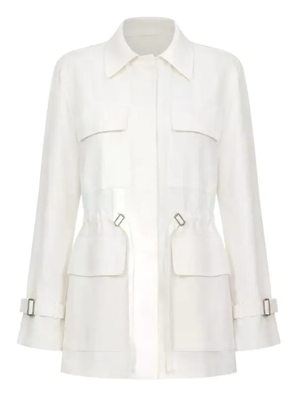 KULSON James Drawstring-waist Jacket - White