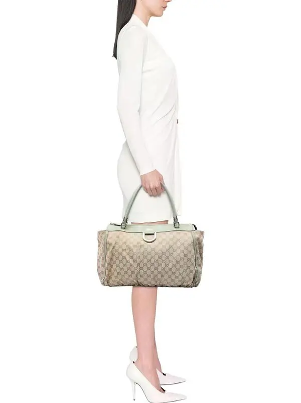 Gucci Gg Canvas Abbey D Ring Tote Bag - Neutrals