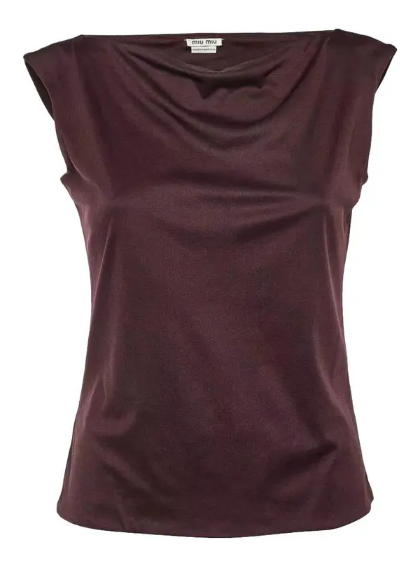 Miu Miu Sleeveless Top - Brown