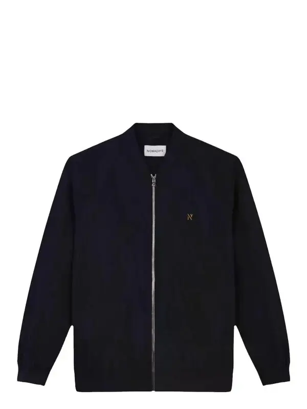 NOWADAYS Logo-embroidered Zip-up Bomber Jacket - Blue