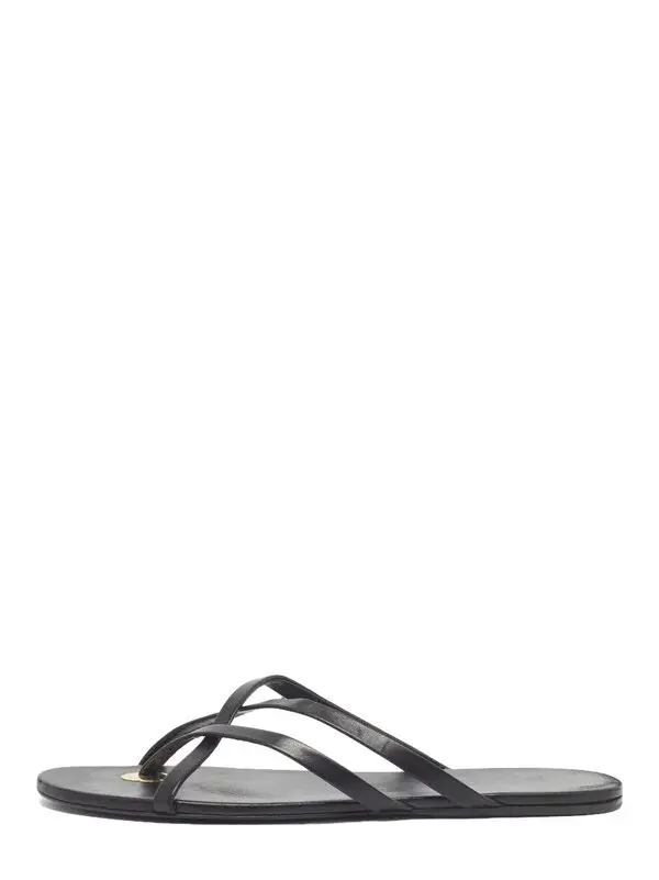 Saint Laurent Criss-cross Strap Sandals - Black