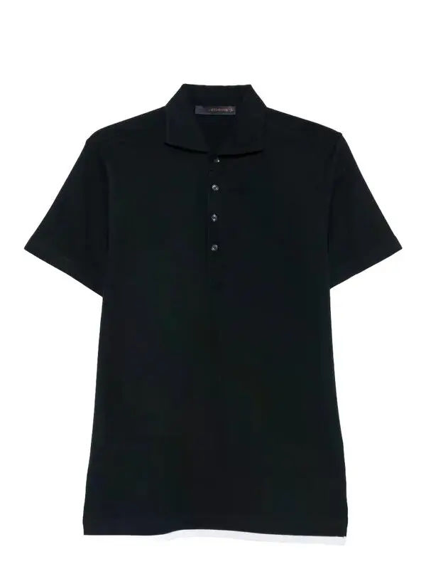 JEORDIE'S Contrast-trim Polo Shirt - Blue