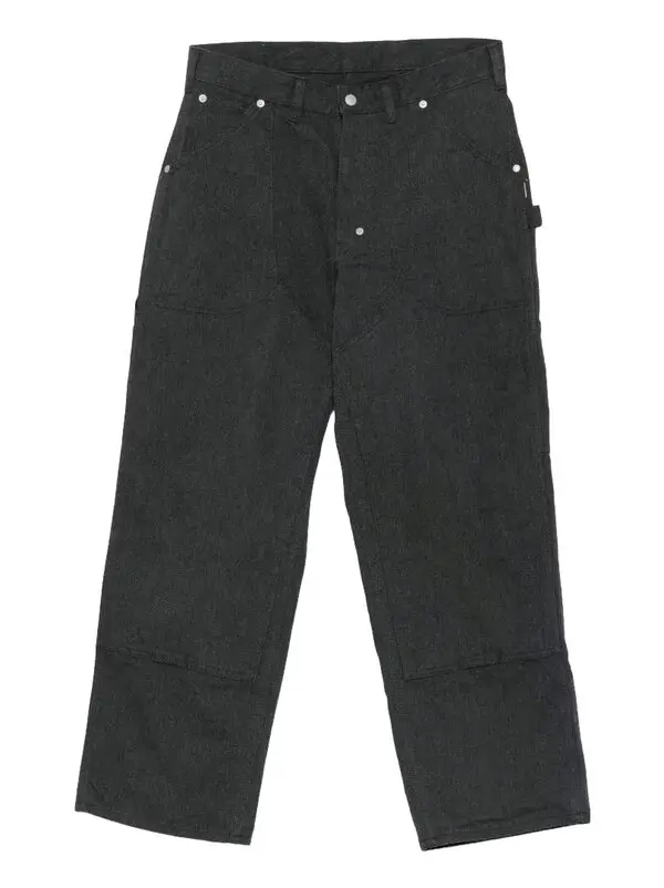 NEIGHBORHOOD Double-knee Straight-leg Jeans - Black