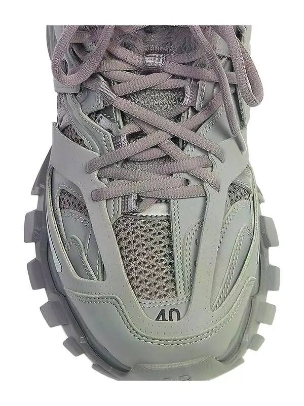 Balenciaga Track Hike Lace-up High-top Sneakers - Grey