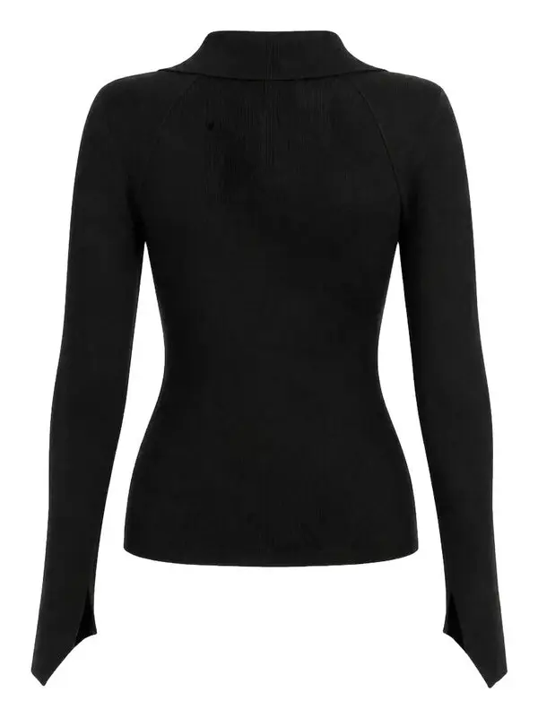 GRACE LING Angular Collar Shirt - Black